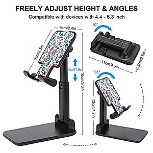 Nurse Medical Cell Phone Stand Foldable Tablet Holder Adjustable Cradle Desktop Accessories for Desk