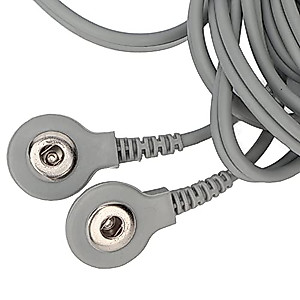 Kadimendium Electrodes Wire, Portable 8.2ft Copper Foil Wires Electrode Wire for Home for Massager Machine