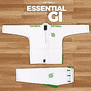 Sanabul Essential BJJ Gi for Women Brazilian Jiu Jitsu Gi for Women Lightweight Preshrunk Fabric - White, W4
