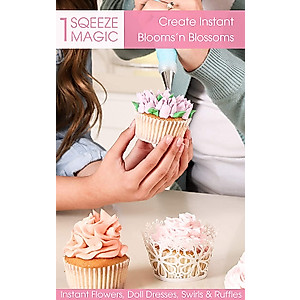 APRON HEROES - Russian Piping Tips, 69Pcs, Cupcake, Frosting Piping Kit, Edible Flowers, Cake Decorating Kit, Frosting, Baking Accessories, & Supplies