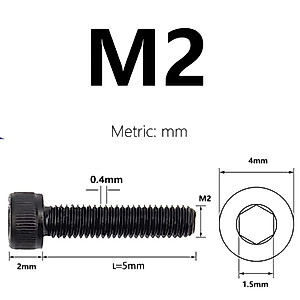 Love MEI Screws Replacement Kit Size 2MX5，with Screwdriver(12 psc)