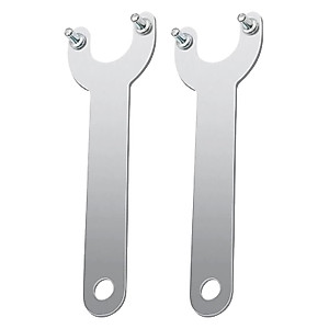 Tuckaner AG452K Wrench fits Ryobi Angle Grinder Replacement Tool Part 039028001052 039028007053 (2pcs), Silver