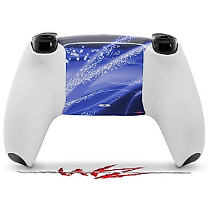 WraptorSkinz Skin Wrap compatible with Sony PS5 DualSense Controller Mystic Vortex Blue (CONTROLLER NOT INCLUDED)
