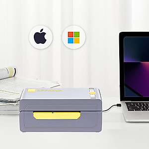 OFFNOVA Thermal Label Printer, 200mm/s High Speed 4” x 6” Shipping Label Printer for Packages, Compatible with Amazon, Ebay, Etsy, Shopify and FedEx, Support Multiple Systems