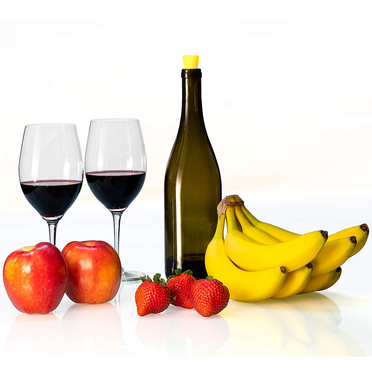 Fly-On-In, Fruit Fly Bottle Top Trap – Reusable Non-Toxic Indoor/Outdoor Catcher (Yellow, 2 pcs)