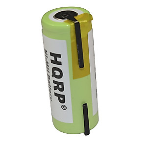 HQRP 42mm Long Battery Compatible with Braun 5000, 3745, 3761, 3762, 5000 Toothbrush Repair 2000mAh Professional Care Triumph Sanyo 346 Sanyo346