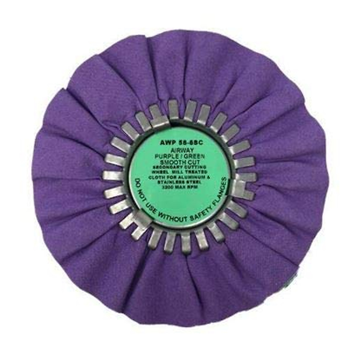 Zephyr Products AWP 58-8 SC Purple/Green Smooth Cut Airway Buffing Wheel