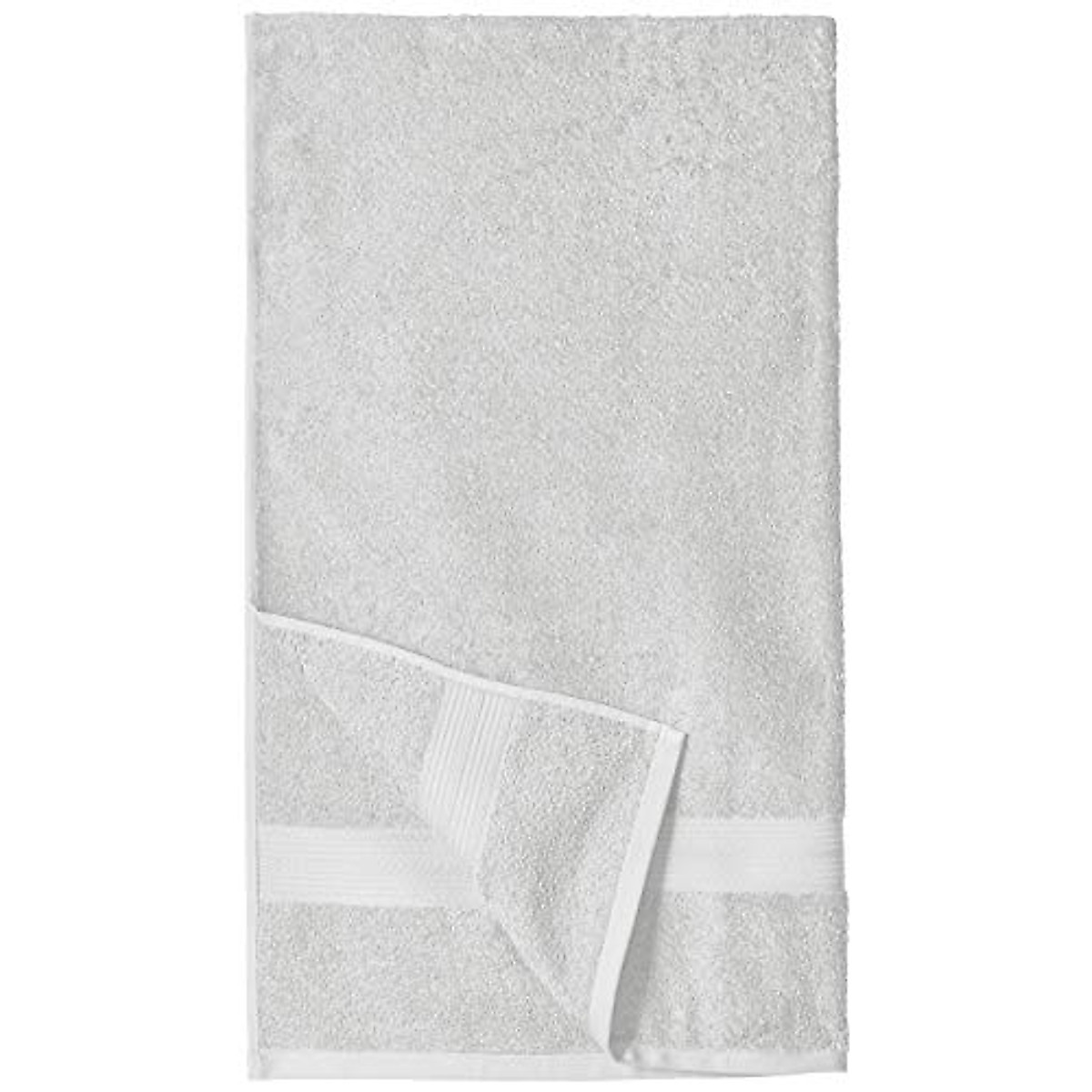 Amazon Basics Fade-Resistant Cotton Bath Towel - 4-Pack, White