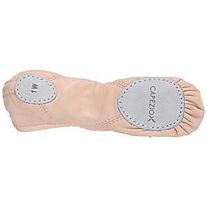 Capezio Girls Leather Juliet Ballet Shoe-Child, Light Pink, 12.5 Little Kid