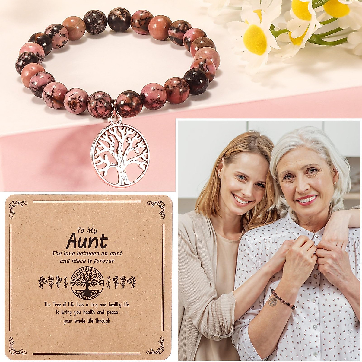 BuiltFit Aunt Gifts Aunt Birthday Gift from Niece - Birthday Gifts for Aunts from Nephew, Christmas Gifts for Aunts, Mothers Day Gift for Aunt, Auntie, Best Aunt Ever Wine Glass Tumbler Gift Box