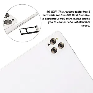 AUHX Gaming Tablet, US Plug 100-240V 10 Inch Tablet Octa Core CPU for Study for Android11 (US Plug)