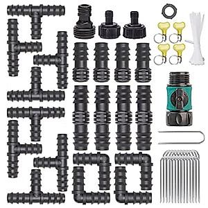 HZYOUMU Soaker Hose with Solid Brass Connectors 150 FT for Garden Beds 1/2 Inch Rubber Longer Lasting Drip Irrigation Save 70% of Water Various Accessories Great for Lawn and Yard