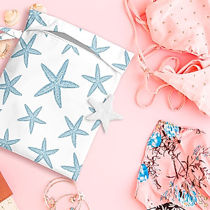 zcyxuuw 2 pieces Wet bag, wet dry bag, swimsuit, travel, beach, pool, diapers, Dirty Yoga gym clothes, Beach bag Bee flower Sunflower Decor Sunflower gifts for women.