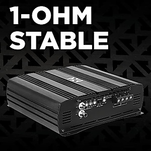 NVX XAD21 2000W RMS 1-OHM Stable Full Bridge Class D High Power Competition Full Range Bridgeable 2-Channel Car Audio MOSFET Amplifier
