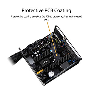 ASUS TUF GAMING 550W Bronze PSU, Power Supply(Axial-tech fan design, Dual Ball Fan Bearings, 0dB Technology, 80 PLUS Bronze Certification, 80cm 8-pin CPU Connector, 6-year Warranty)