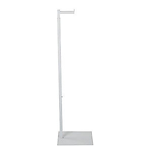 SSWBasics White Adjustable Single Costumer (Adjustable from 48" to 72")