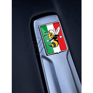 Chrome Badge Horncast Fits for Vespa Scooter LX Primavera Sprint GTV GTS 946 PX Clip-in Style (052-Italy)
