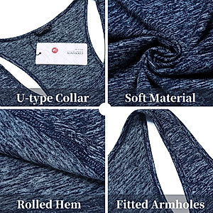 COOFANDY Men's 3 Pack Y Back Tank Tops Sleeveless Swim Shirt Fitness Bodybuilding T Shirts Big and Tall Gym Tank Tops