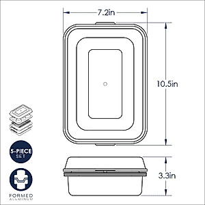 Nordic Ware Naturals Compact, 5-Piece Set, Natural