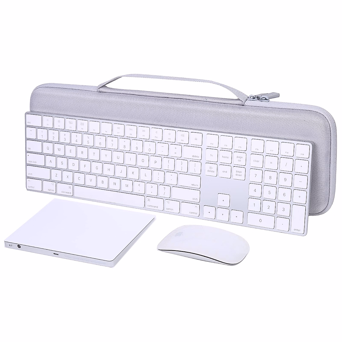 co2CREA Hard Case Replacement for Apple Magic Keyboard Numeric Keypad + Apple Magic Mouse