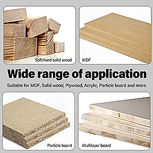 KSEIBI 1/4 Inch Router Bit Set, Tungsten Carbide Tip, Black Powder Coating Finish, for Both Beginners and Simi-Professional Woodworking Job 12 Piece Kit (103119)