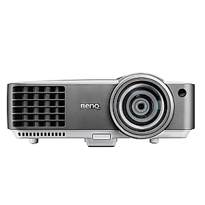 BenQ MW814ST 2500 Lumen WXGA Short Throw 3D DLP Projector,Black/silver (Renewed)