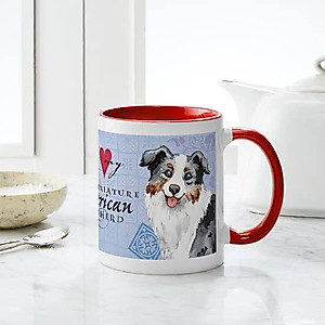 CafePress Miniature American Shepherd Mug Ceramic Coffee Mug, Tea Cup 11 oz