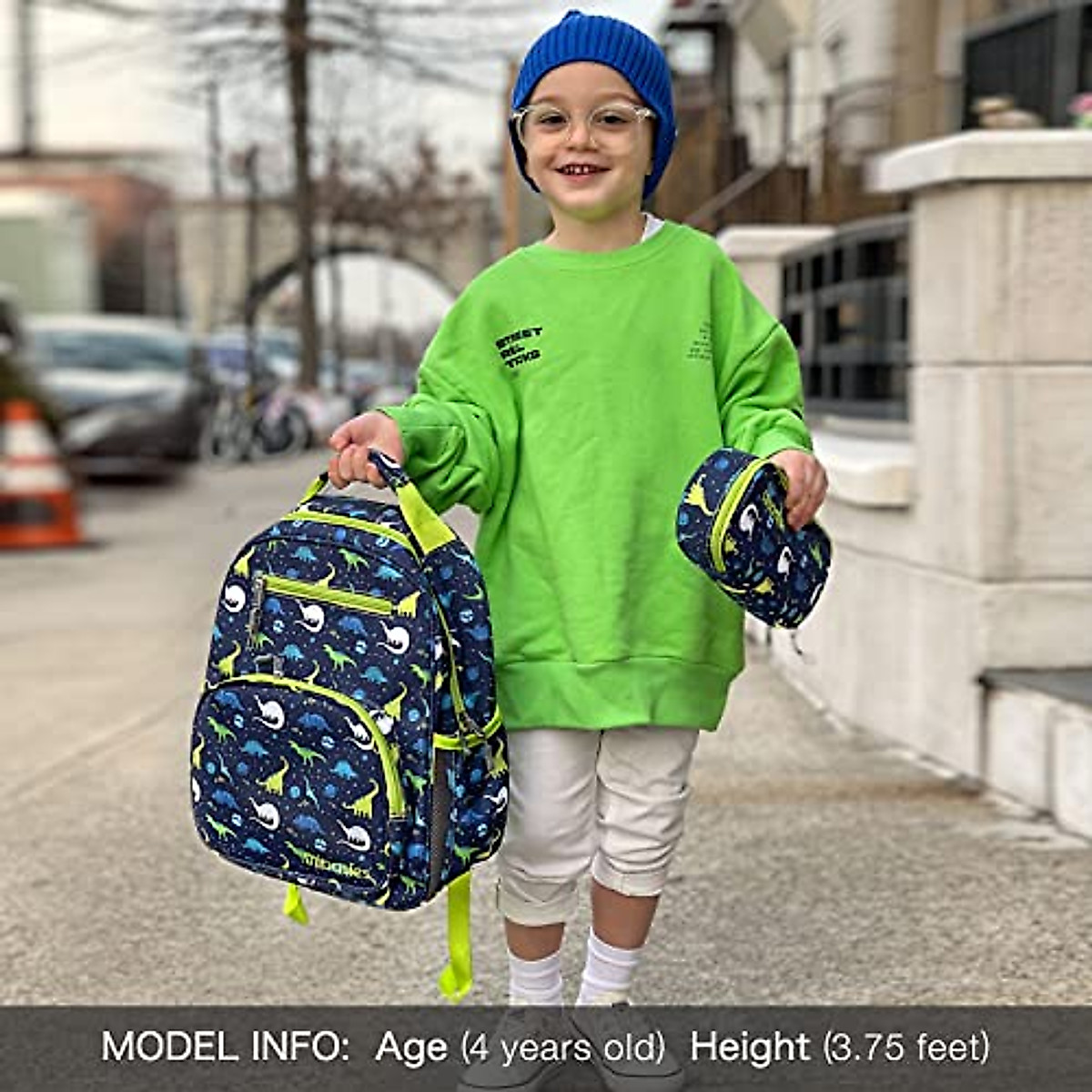 mibasies Boys Backpack for Elementary School, Backpack for Boys 5-8, Lightweight Kids Backpacks for Boys（Galaxy Dinosaur）