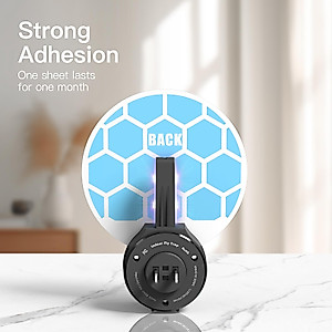 Hausbell Fruit Fly Traps for Indoors, Wall Plug-in Fly swatter, 1 Trap + 2 Glue Cards, Black