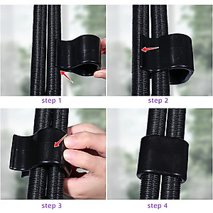 SUQ I OME Pack of 6 Outdoor Patio Garden Wicker Rattan Furniture Aligment Sofa Rattan Chair Fastners Clip Sectional Connector - Non Slip (2.13 inches,Medium)