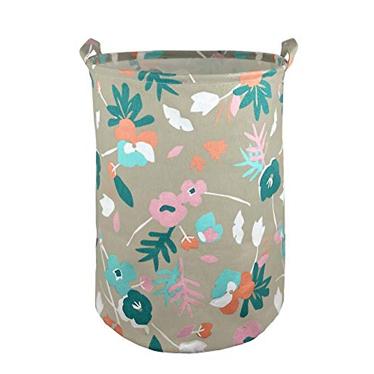 Folding laundry basket,home decor,Large Storage Bins,Storage basket，Bedroom storage，Waterproof Storage box Nursery family laundry hamper/basket (flower)