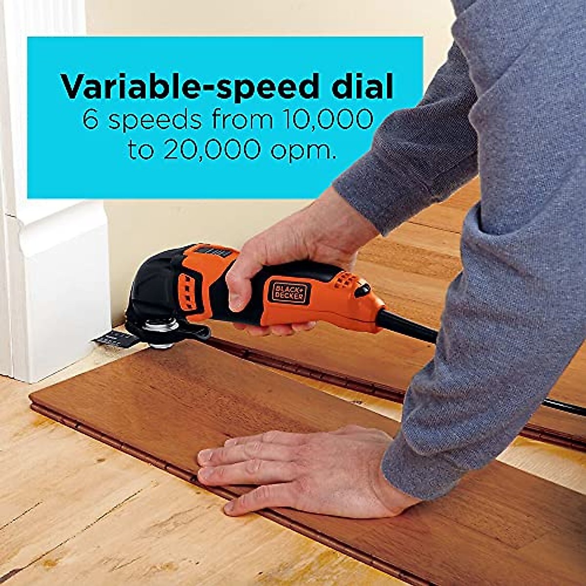 BLACK+DECKER Oscillating Multi-Tool, Variable Speed, 2.5-Amp (BD200MTB)