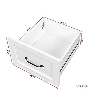 Bellemave L Shaped Desk with Hutch Wood Corner Computer Desk with Storage Drawers and Shelf Modern Home Office Desks L-Shaped Study Table Writing Desk Gaming Desk, White