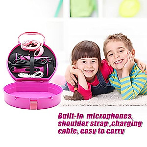 Kids Karaoke Machine for Girls Boys with 2 Microphones Toddler Singing Karaoke Toys Children Karaoke Singing Machine Recording Voice Changing Speaker for Party Birthday Festival Gift