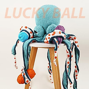 Yarn for Crocheting,100g Soft Yarn for Crocheting,Crochet Yarn for Sweater,Hat,Socks,Blankets(Brown with 1 Crochet Hook)