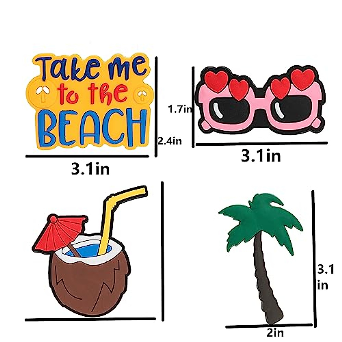 Enruiya Charms for Bogg Bags Accessories for Women Rubber Simply Southern Beach Totes Decoration