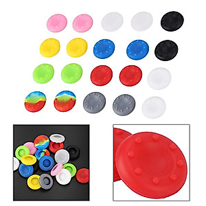Wendry 20 Pcs Joystick,Controller Accessories,Joystick Antiskid Case,Good Slip and High Transparency,for PS2/PS3/ One/360