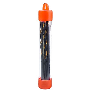 MAXTOOL No.7 5pcs Identical Jobber Length Drills Dia 0.201" HSS M2 Twist Drill Bits Wire Gauge Gage Numbered Straight Shank Drills; JBN02H10R07P5