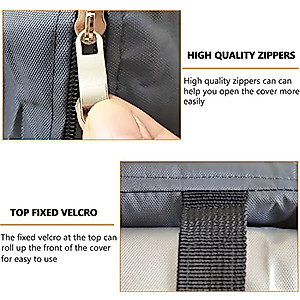 Dalema Waterproof Shelf Cover,Heavy Duty Dustproof Storage Shelving Unit Cover,Durable Steel Organizer Wire Rack Cover,Shelf Display Rack Protective Cover with Zipper.(Grey,48x18x72 inch)