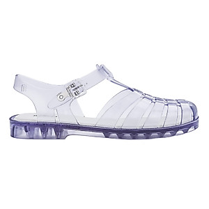Melissa Possession Jelly Sandal for Women - The Iconic 90s Original Jelly Shoe, Fisherman’s Sandal with Adjustable Strap and Side Buckle, Clear, 8