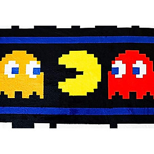 JUST FUNKY Pac-Man Game Over Throw Blanket | 45 x 60 Inch Soft Fleece Blanket