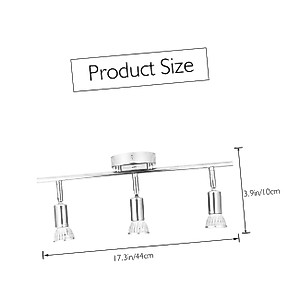 DOITOOL 1pc Led Clothing Store Window Background Wall Gu10 Spotlight Decorative Ceiling Lamp Led Ceiling Lights Recessed Light Fixtures Chandelier Lamp Track Head Dimmable Stainless Steel