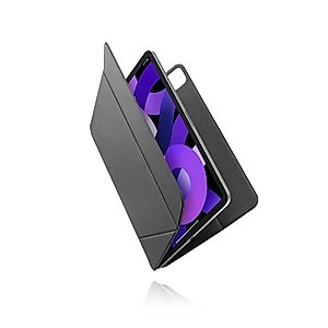 tomtoc Smart Folio Cover for 10.9-inch New iPad Air 5th Gen 2022, 11-inch iPad Pro 3/2/1, Ultra-Slim Lightweight Magnetic Protective Shell Stand Case with Multi-Viewing Angles, Auto Wake/Sleep, Black