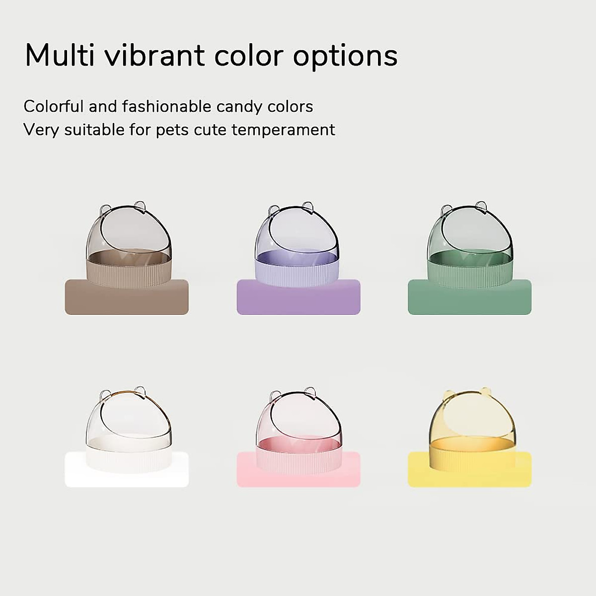 Tafit Cute Hamster Food Bowl Hedgehog Dish for Dwarf Hamsters, Syrian Hamsters, Gerbils, Mice, Rats, Small Animals, White