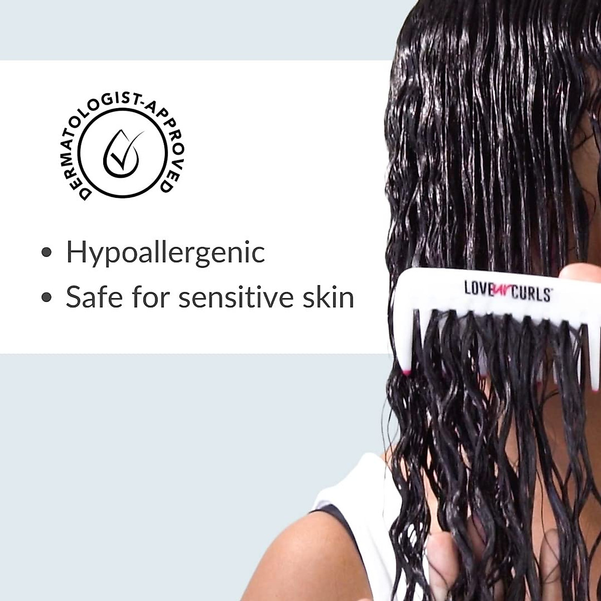 Love Ur Curls LUS Brands Conditioner for Curly, Wavy, Kinky-Coily Hair, 8.5 oz - Silicone-Free, Hydrating, Detangling for Soft, Smooth Curl Definition - Hair Treatment for Dry Damaged Hair