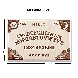Wooden Handmade Talking Spirit Board with Planchette - Premium Quality Talking Board (Medium Classic Style)