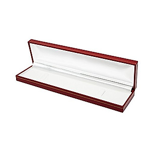 Novel Box Jewelry Bracelet Box in Red Leather + Custom NB Pouch