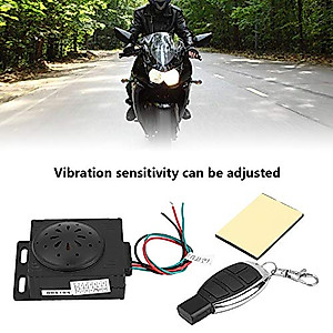 Anti-Theft Security Alarm System with Remote Control 9-16V Universal for Most Motorcycle