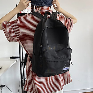 HunterBee Large Mesh Backpack See Through College Student Bag for Girls Boys Semi-Transparent Clear Net Netting Bookbag with Padded