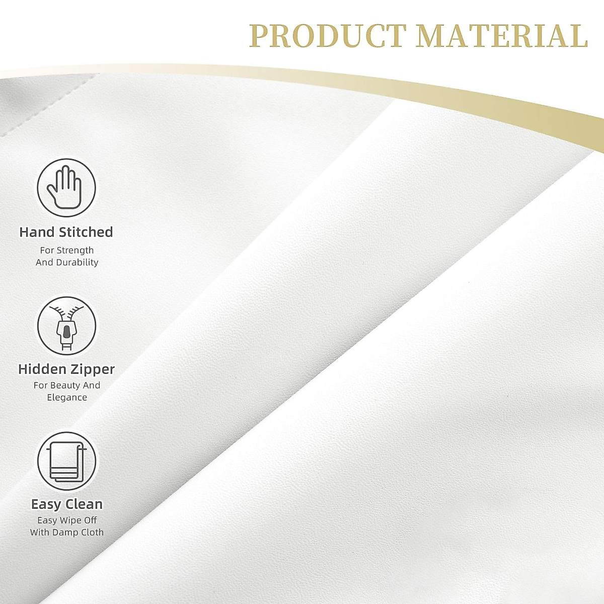 deaokluy 20"x20" Halloween Black Cat Square Leather Throw Cushion Covers Decorative Holiday Pillow Case for Home Bedroom Couch Sofa Decoration